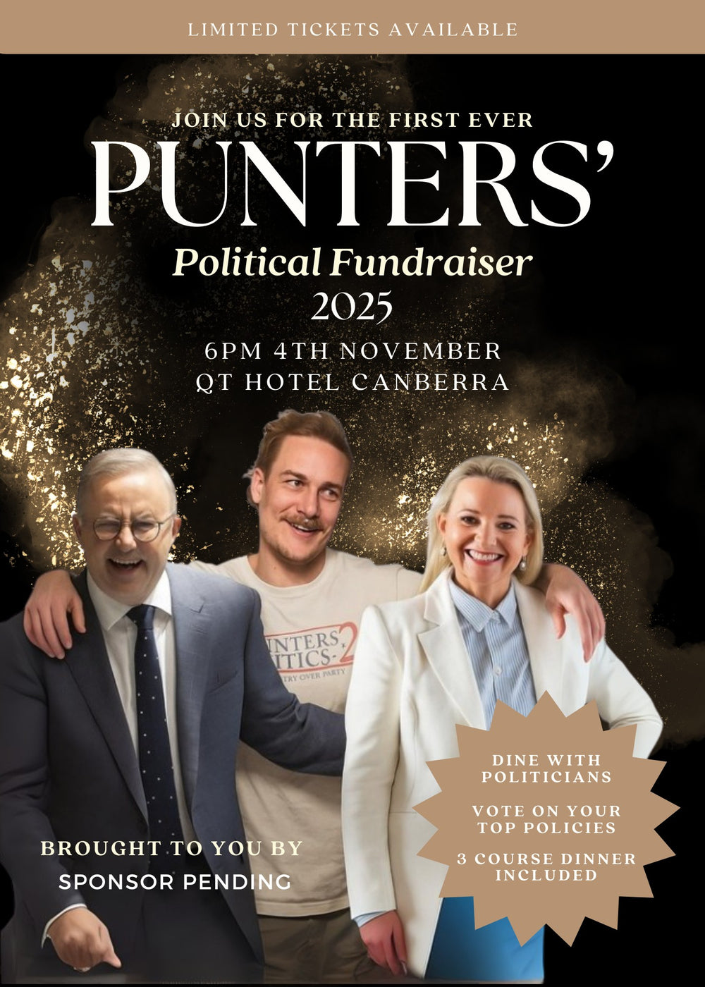 Punters Political Fundraising Dinner – PuntersPolitics